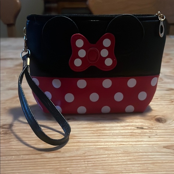 Disney | Bags | Clutch Black And Red Polka Dot | Poshmark